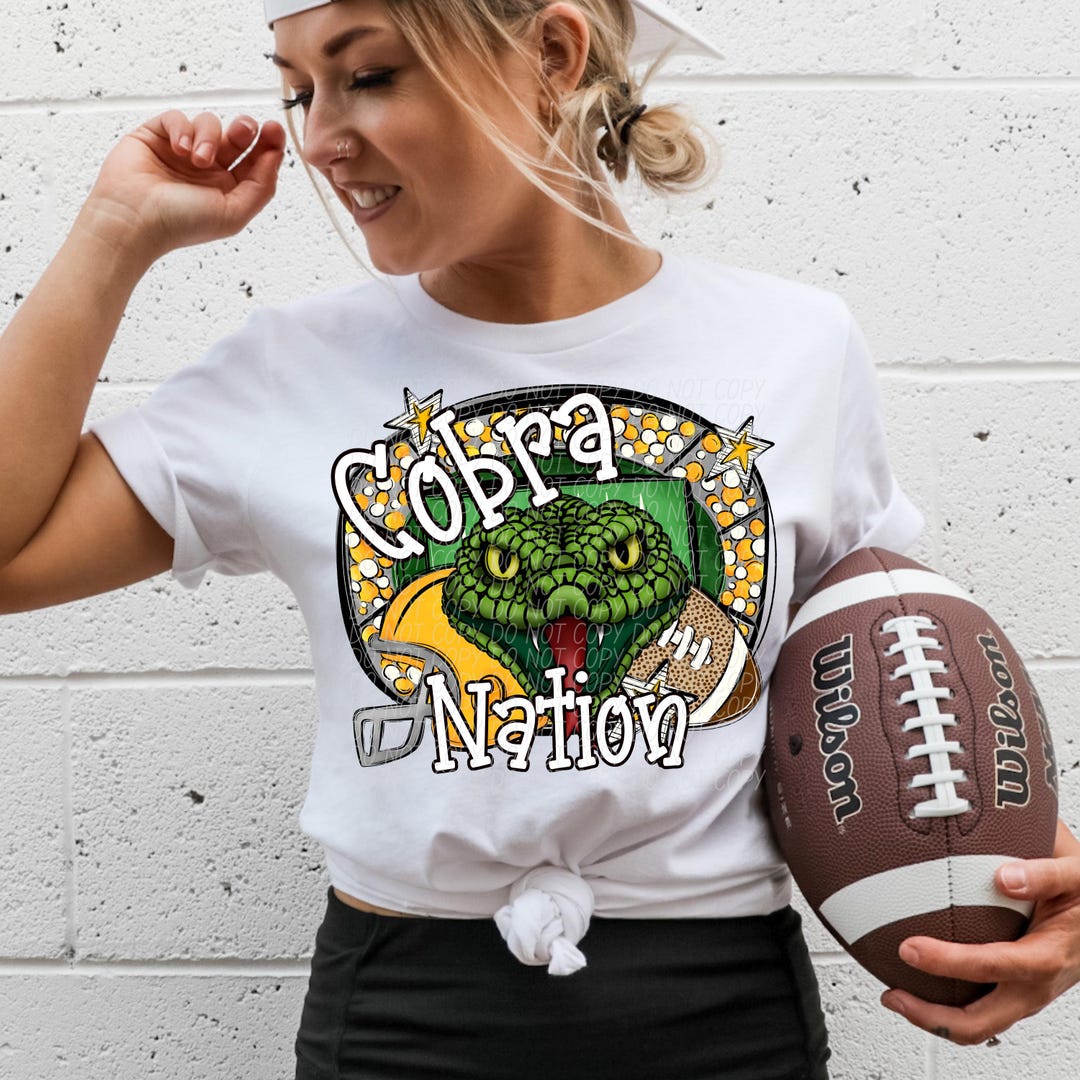 COBRAS FOOTBALL Png, Cobras Football Digital for Sublimation & Dtf ...