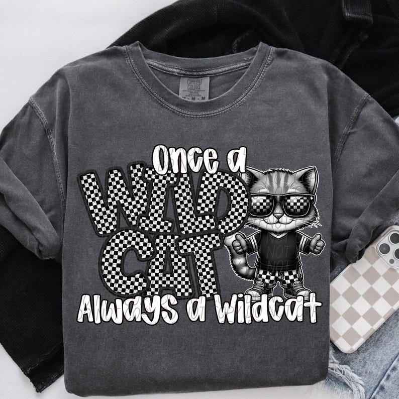 ONCE a WILDCAT ALWAYS a Wildcat Png, Class of 2025 Digital for ...