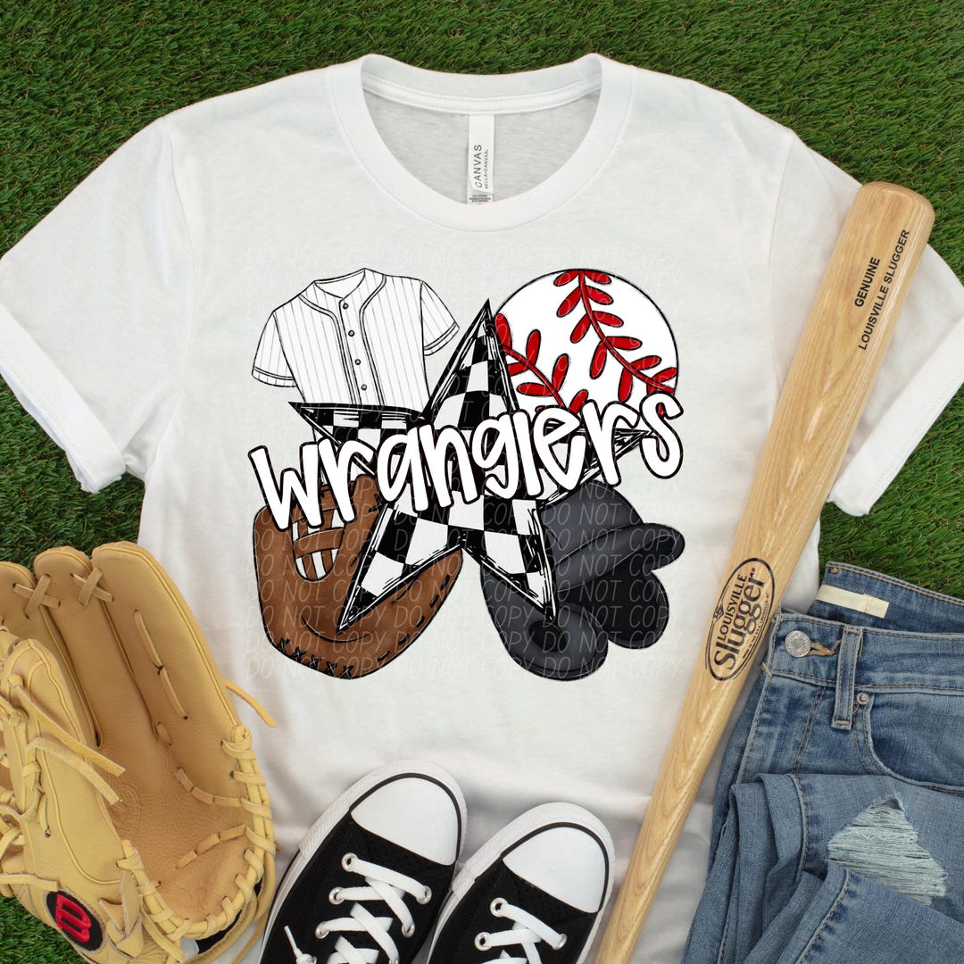 WRANGLERS BASEBALL Png, Wranglers Baseball Digital for Sublimation ...