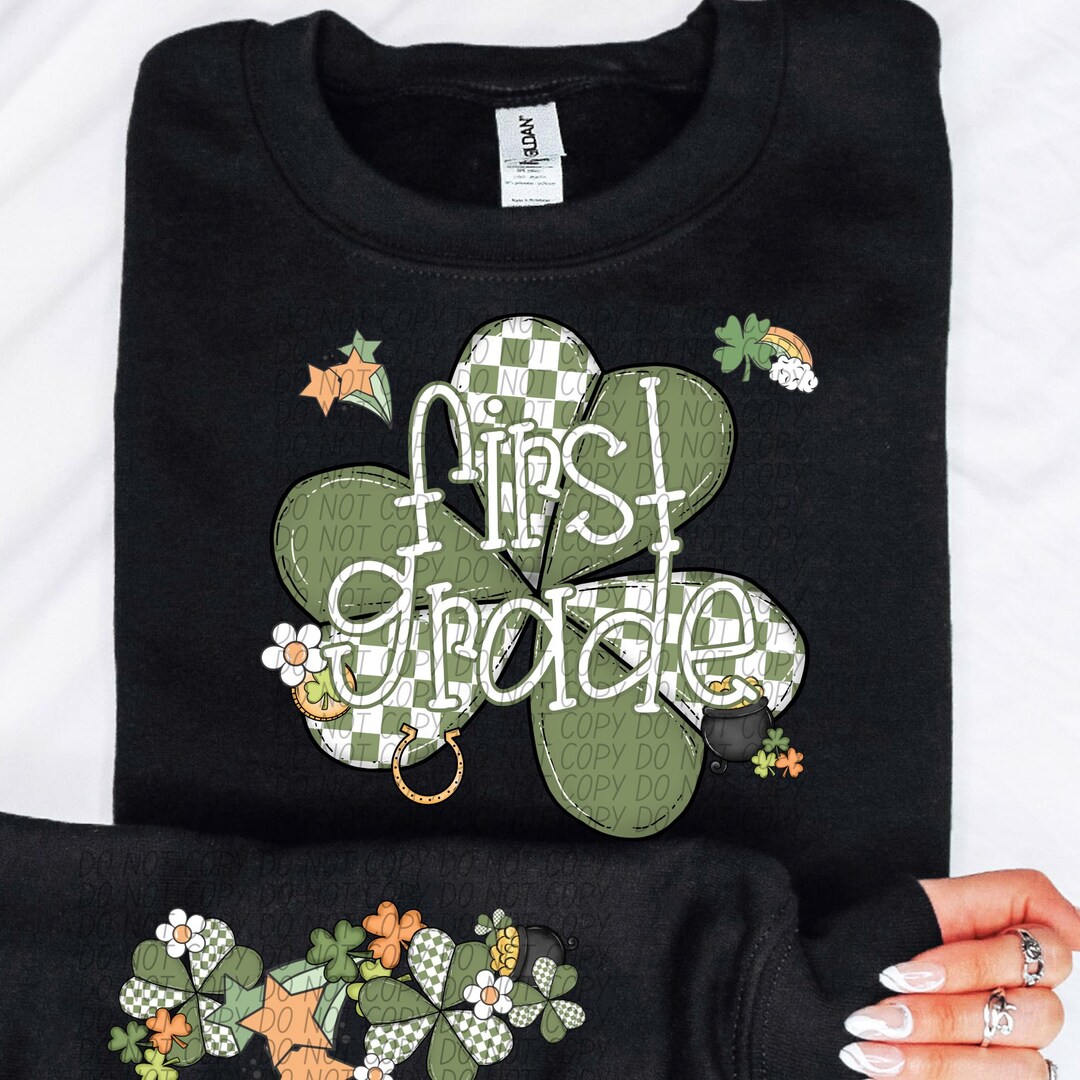 FIRST GRADE St. PATRICKS Day Digital for Sublimation & Dtf, First Grade ...