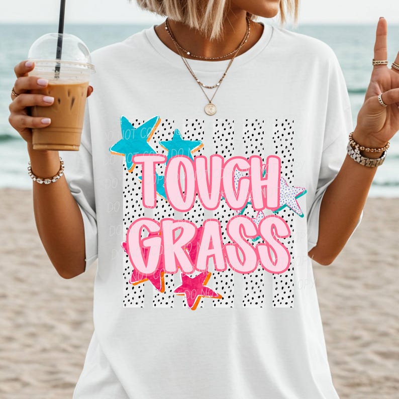 TOUCH GRASS Png, Digital File for Sublimation & Dtf - Etsy UK