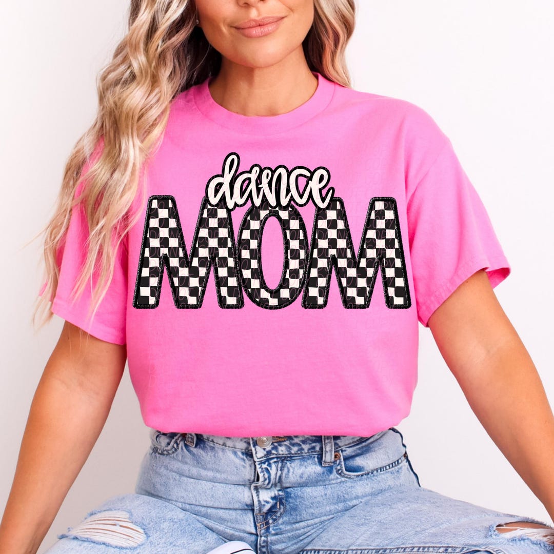 DANCE MOM Png, Dance Mom Faux Embroidery Digital for Sublimation & Dtf ...
