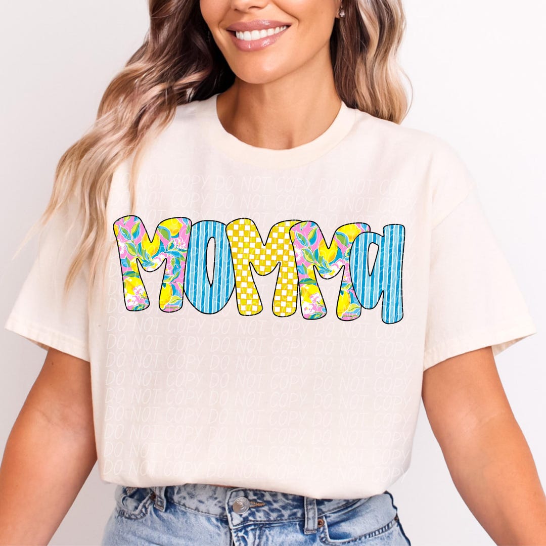 MOMMA Png, Momma Lemons and Checker Png, Momma Mothers Day Png, Momma ...