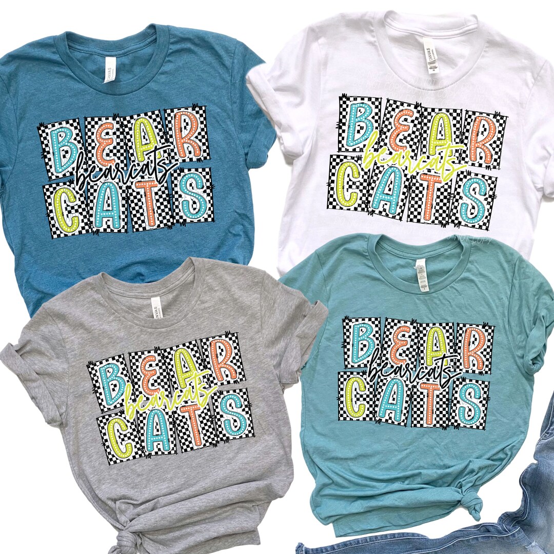 BEARCATS CHECKER School Spirit Digital for Sublimation & Dtf Png ...