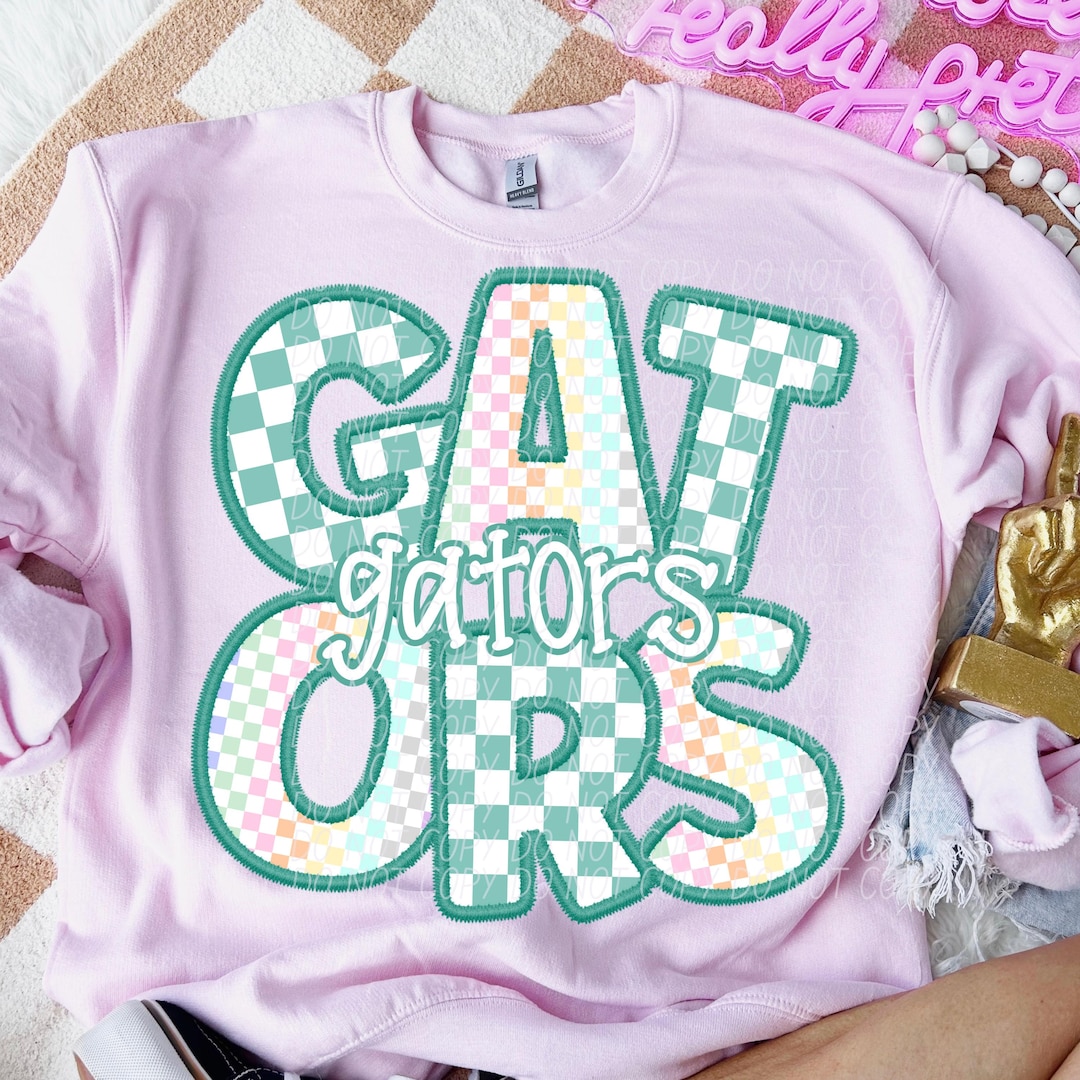 GATORS CHECKER Digital for Sublimation & Dtf, Gators School Spirit Png ...