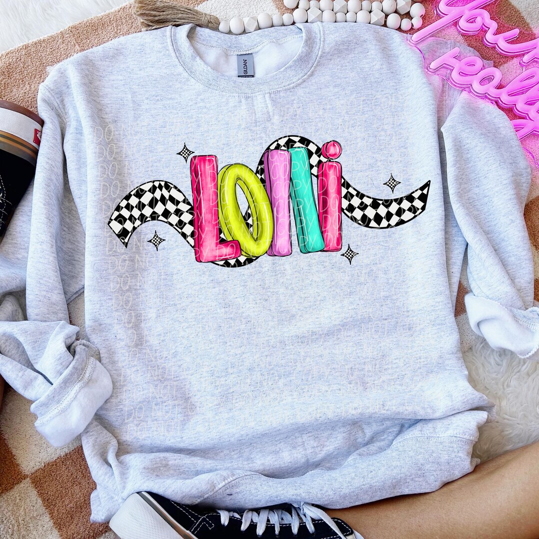 LOLLI Png, Lolli With Heart Sleeve Png, Lolli Mothers Day Png, Lolli ...