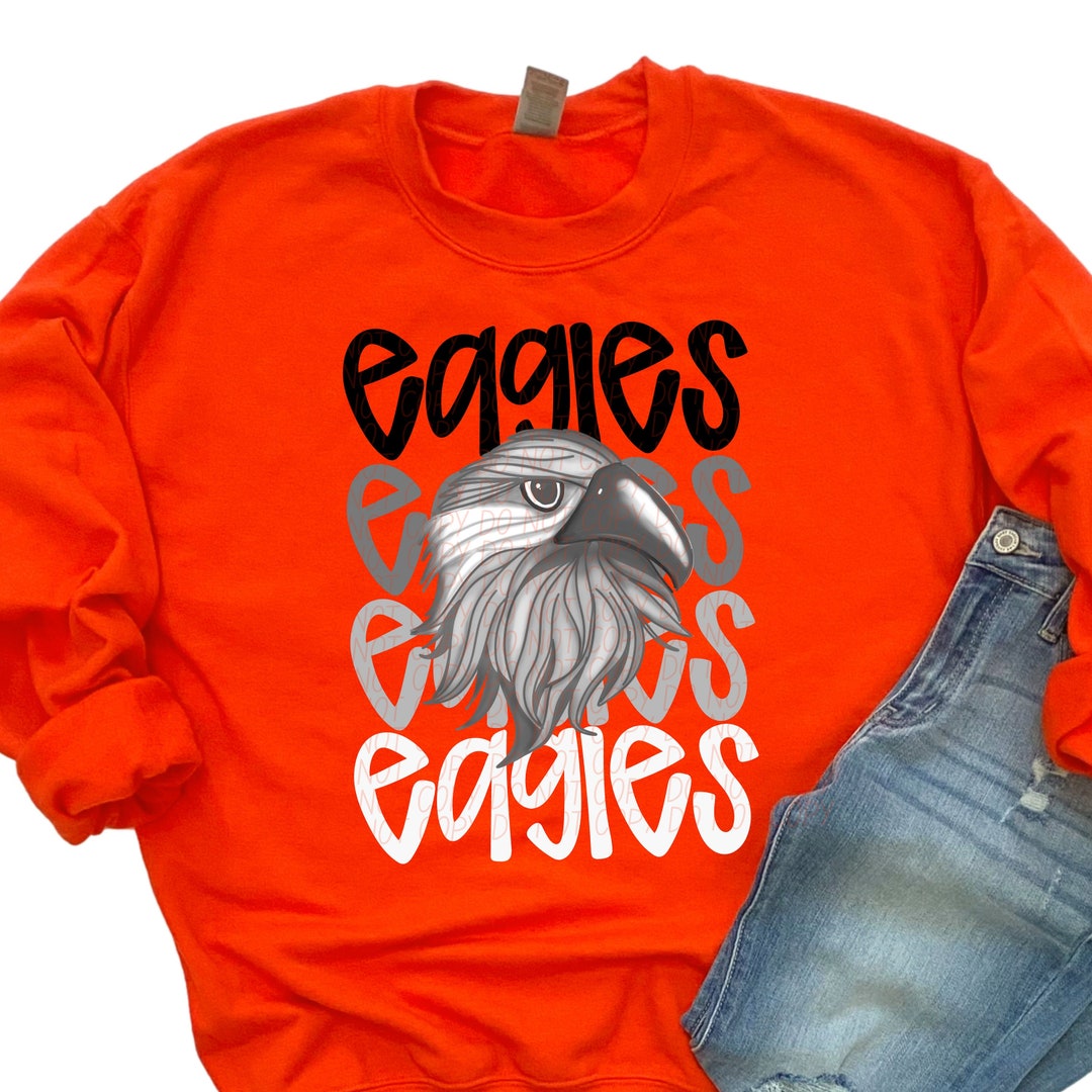 EAGLES SCHOOL SPIRIT Digital for Sublimation & Dtf, Eagles Png, Retro ...