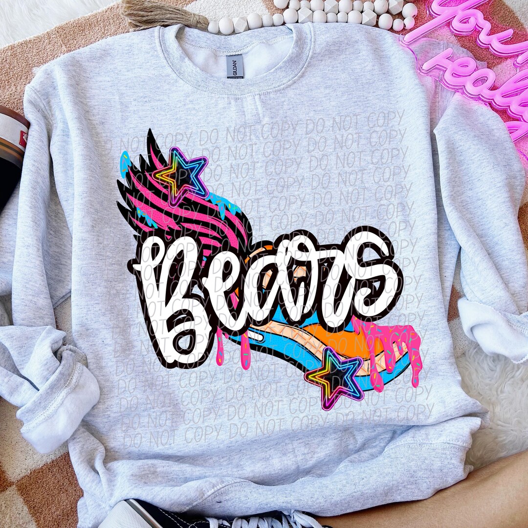 BEARS TRACK Png, Bears Track Ice Cream Digital for Sublimation & Dtf, Drip Track Png, Track Mom ...