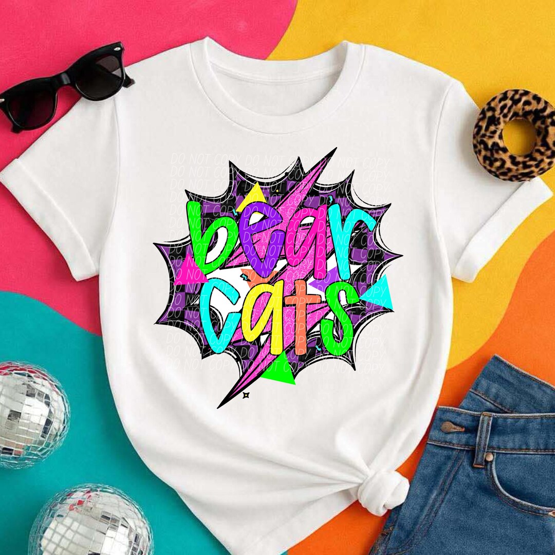 BEARCATS Png, Bearcats Digital for Sublimation & Dtf, Bright School ...
