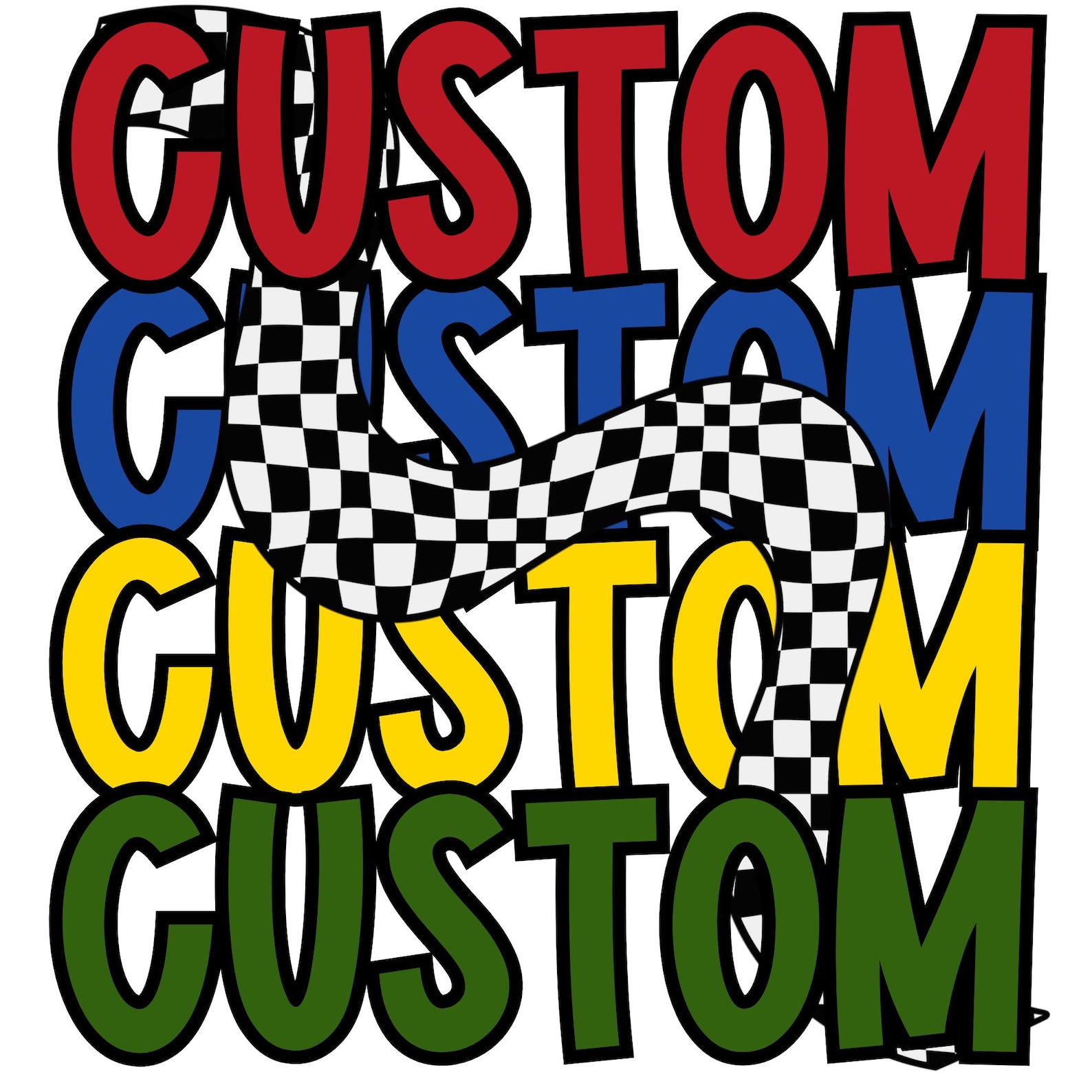 Custom Word PNG: Custom Colors Word Checker Design (digital Download ...