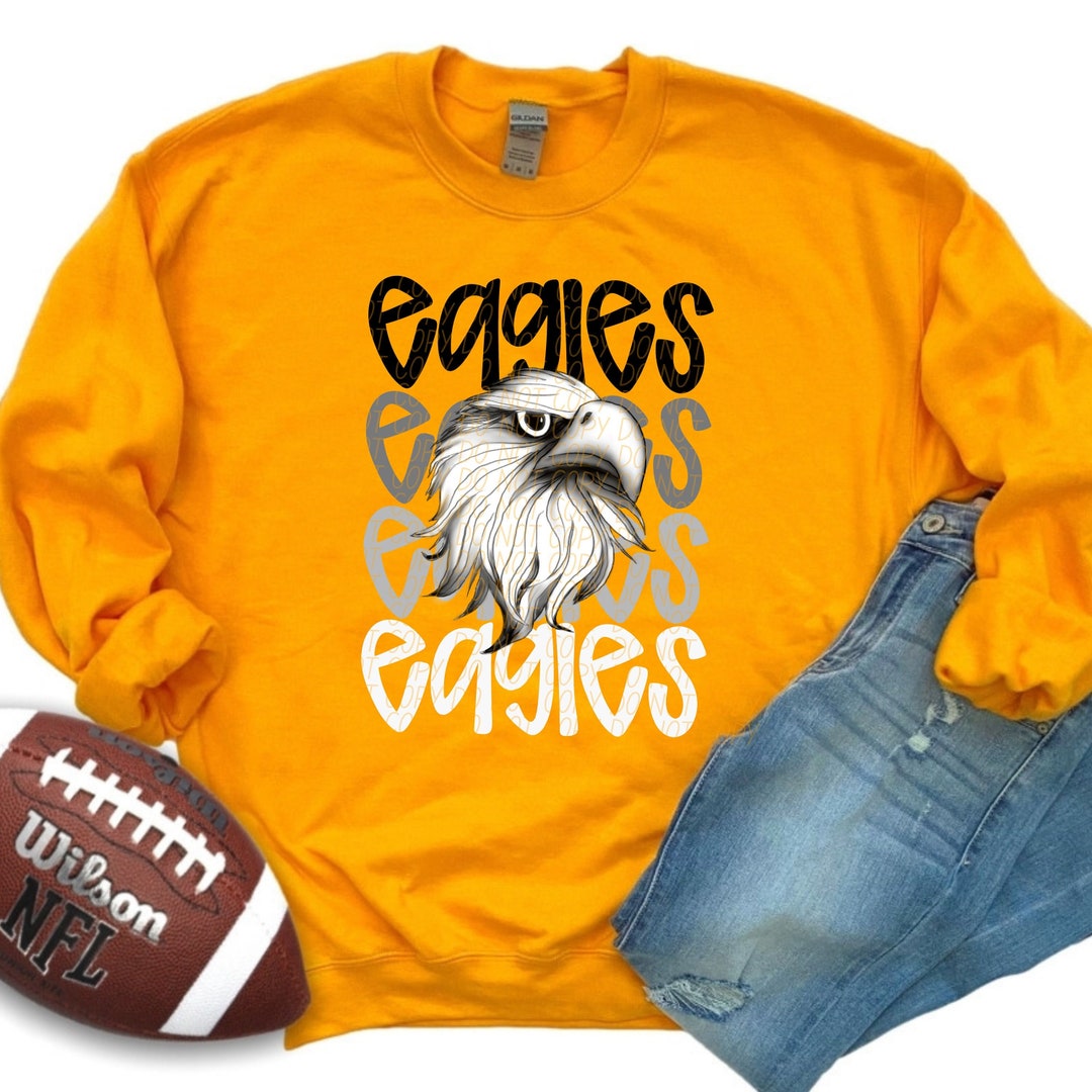 EAGLES SCHOOL SPIRIT Digital for Sublimation & Dtf, Eagles Png, Retro ...