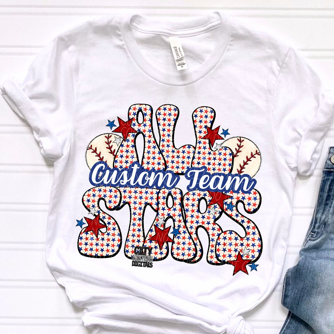 CUSTOM ALL STARS Png, All Stars Baseball Png, All Stars Softball Png ...