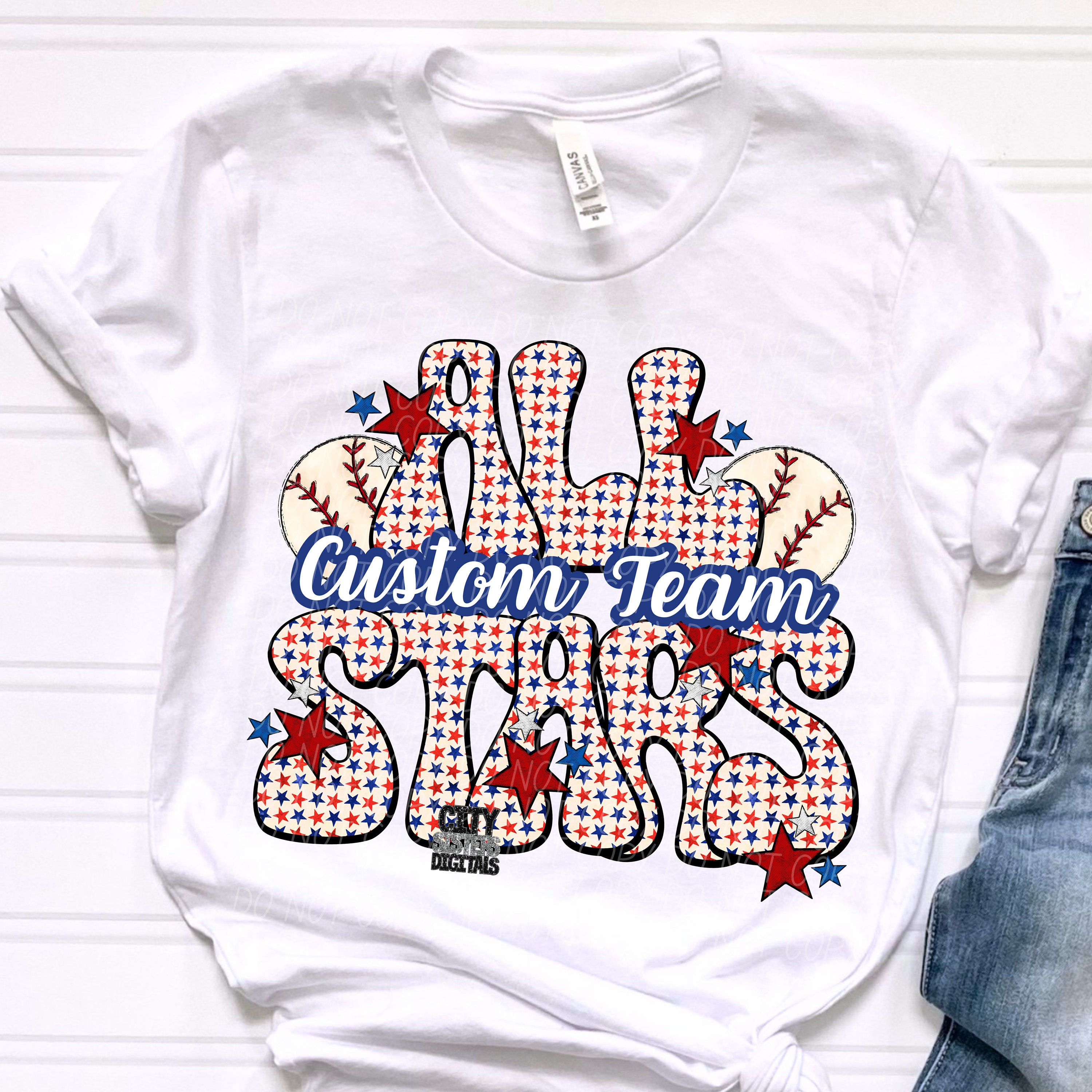 CUSTOM ALL STARS Png, All Stars Baseball Png, All Stars Softball Png ...