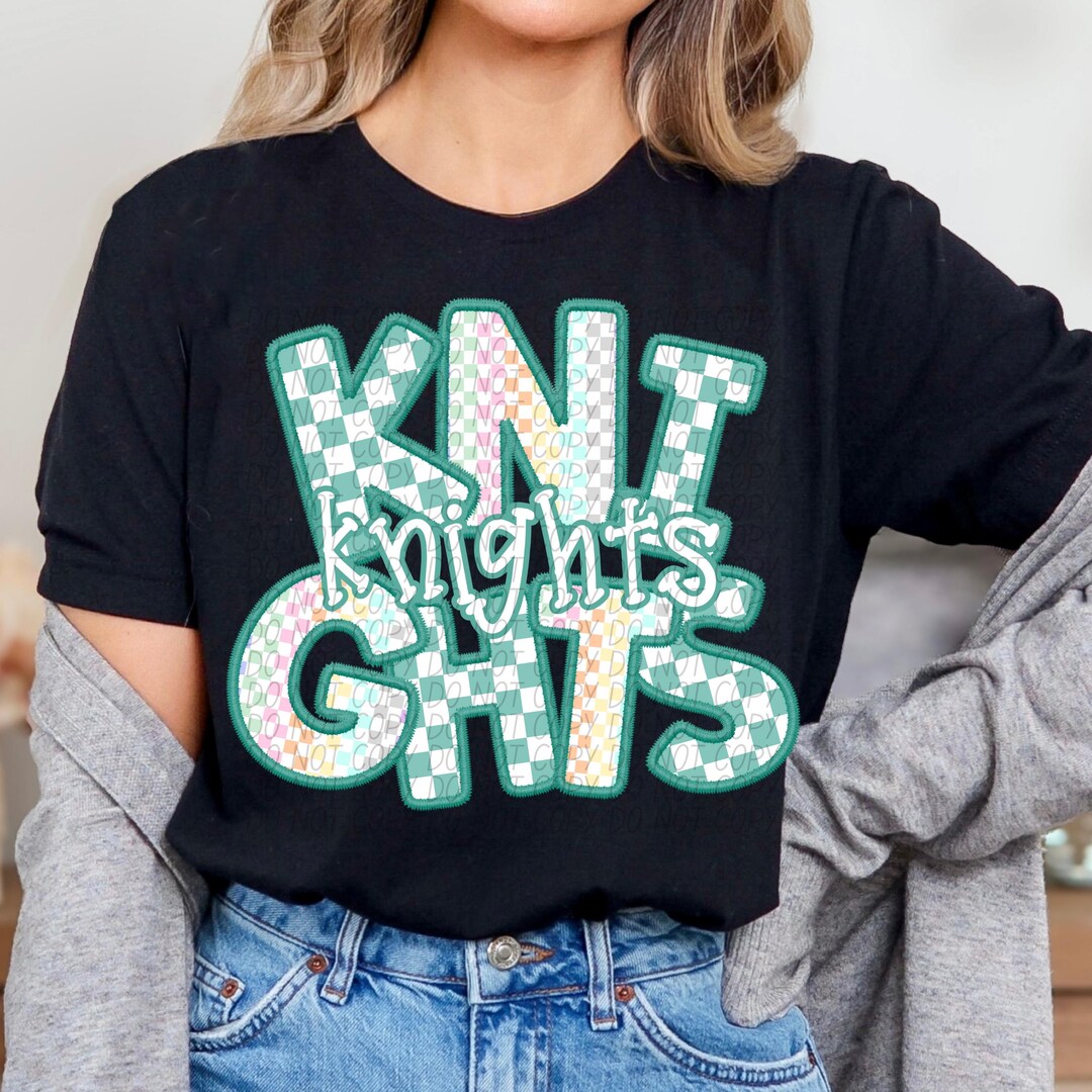 KNIGHTS CHECKER Digital for Sublimation & Dtf, Knights School Spirit ...