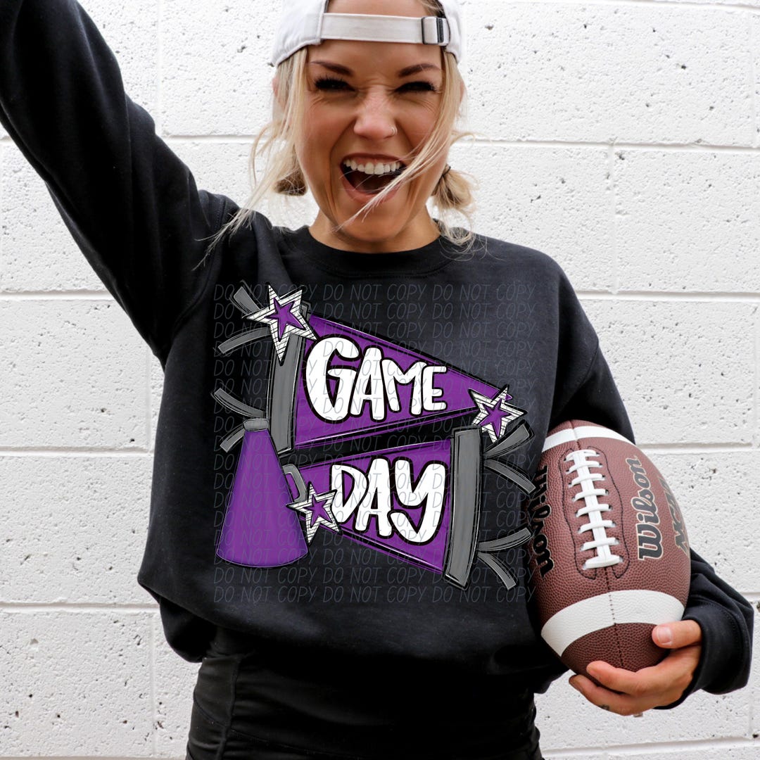 GAME DAY PNG, Game Day Digital for Sublimation and Dtf, Cheer Game Day ...