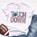 COLORFUL TOUCHDOWN Png, Faux Embroidery, Faux Glitter, Touchdown Season ...