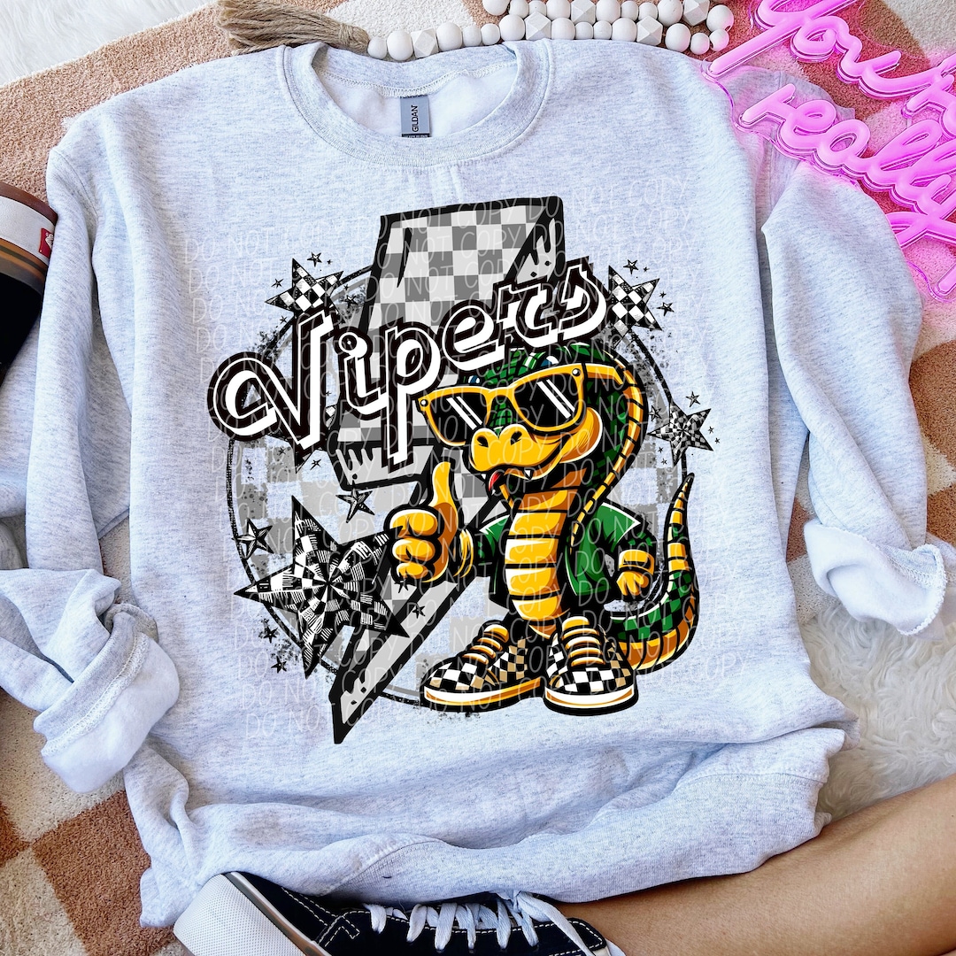 VIPERS School Spirit Digital for Sublimation & Dtf Png, Vipers School ...