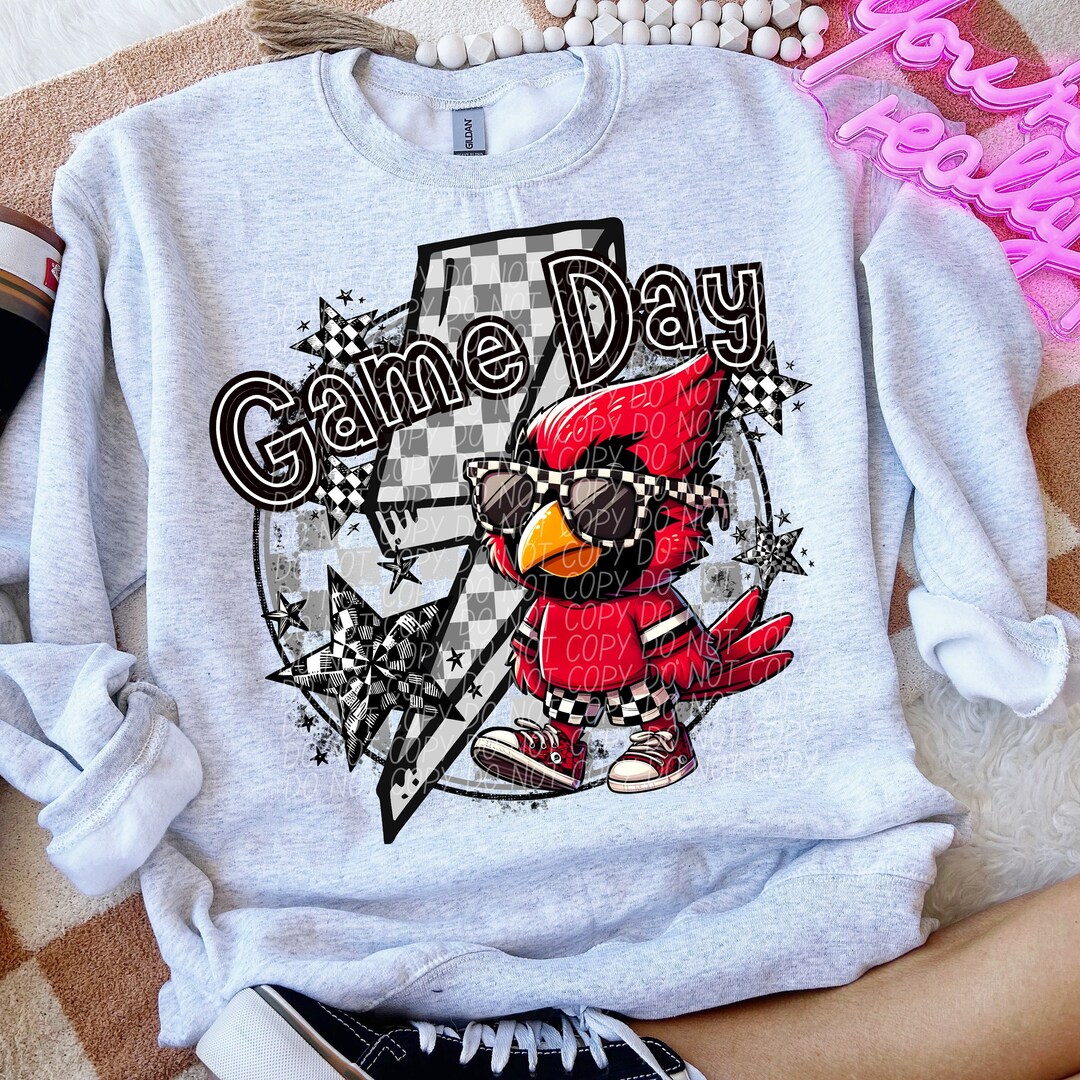 CARDINALS GAME DAY Digital for Sublimation & Dtf, Redbirds Game Day Png ...
