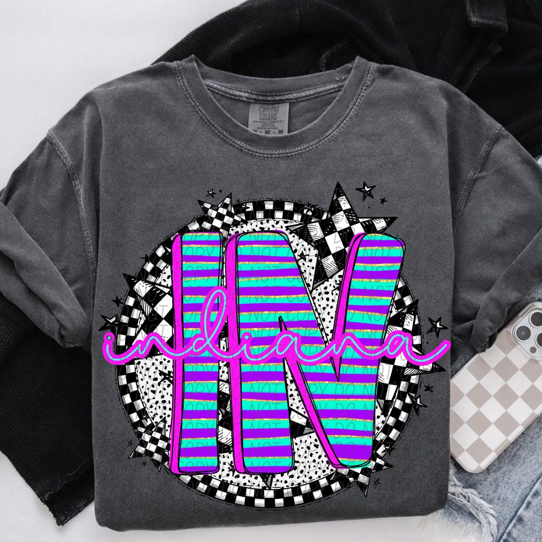 INDIANA Png, Indiana W Sleeve Png, Indiana Spring Png, Indiana Digital ...