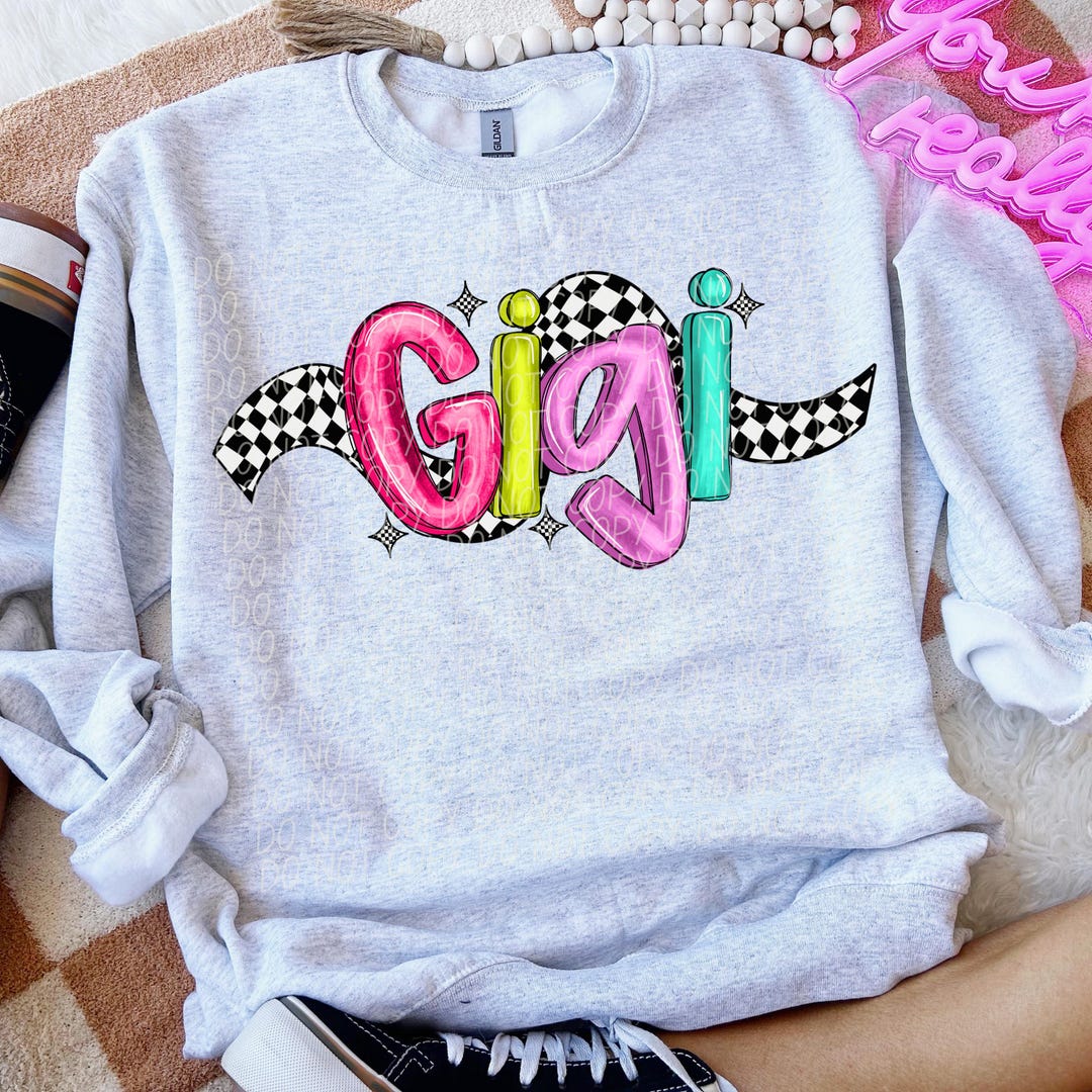 GIGI Png, Gigi With Heart Sleeve Png, Gigi Mothers Day Png, Gigi ...