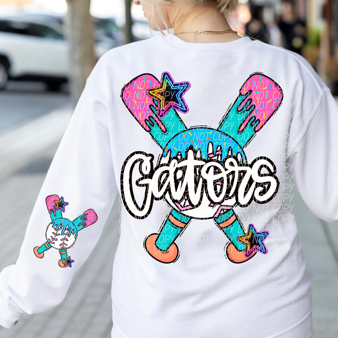 GATORS BASEBALL Png, Baseball Sleeve Png, Gators Ice Cream Baseball ...