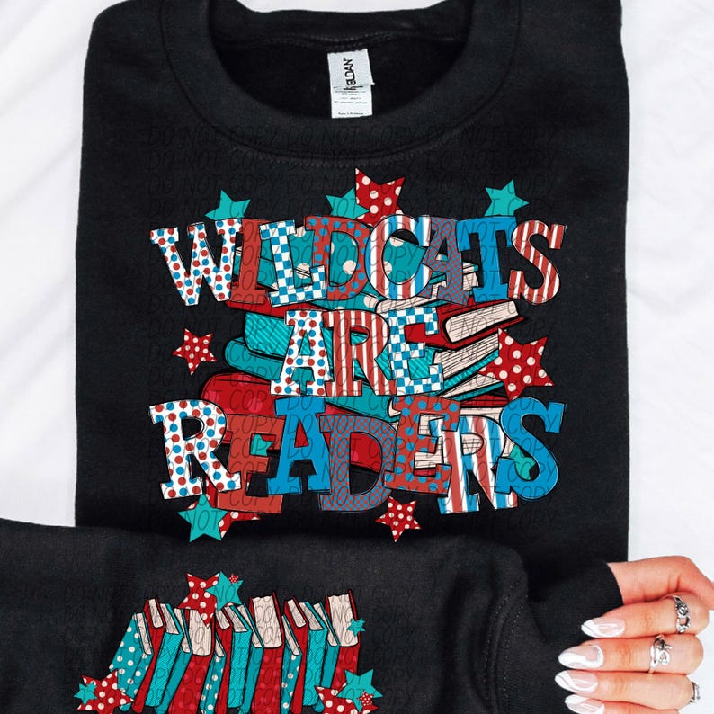 WILDCATS Read Across America Digital for Sublimation & Dtf, Wildcats ...