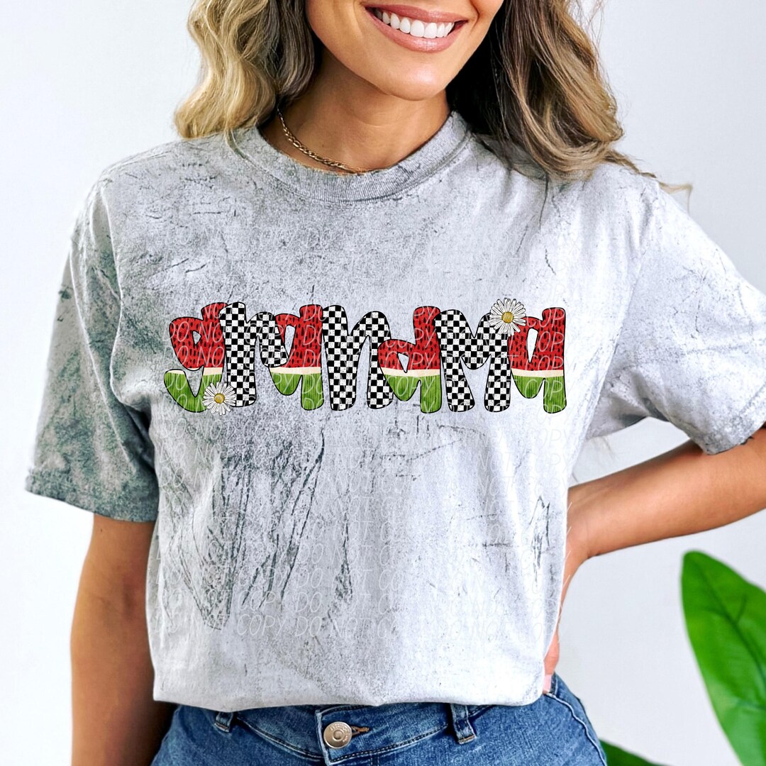 GRANDMA Png, Grandma Watermelon Checkers Png, Grandma Mothers Day Png ...