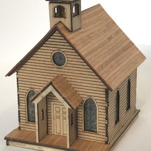 KIT 1:144 Scale, Church 1886 Town Series Micro, MK006 Dollhouse ...