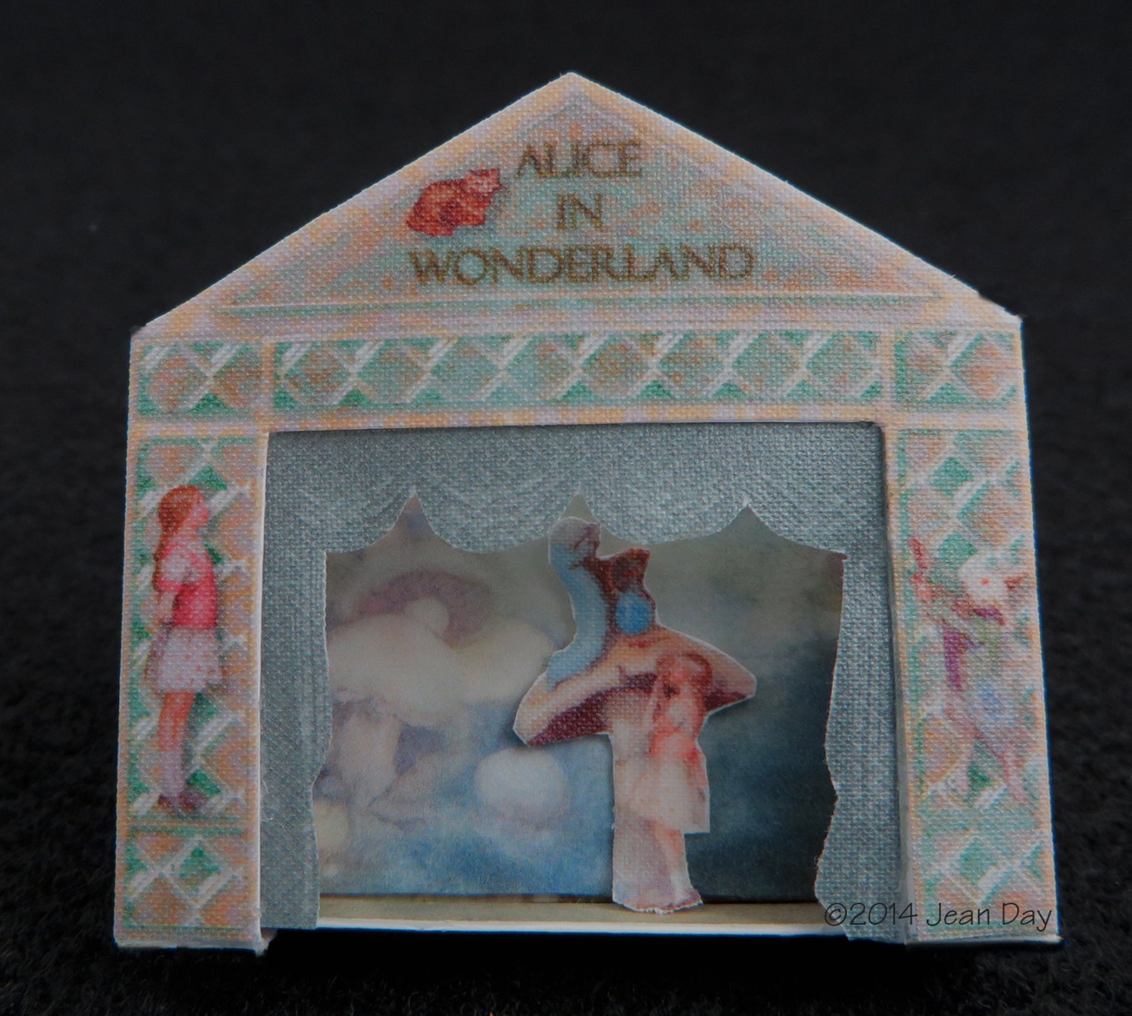 Miniature Alice in Wonderland Toy Theater Kit in 1:12 Wall - Etsy