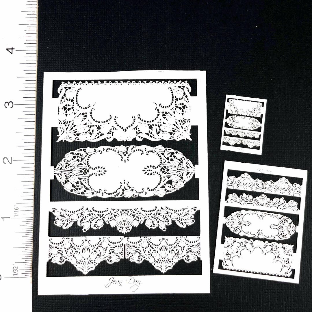 KIT Spring Tulips Paper Lace Grouping, Centerpieces and Trims or ...