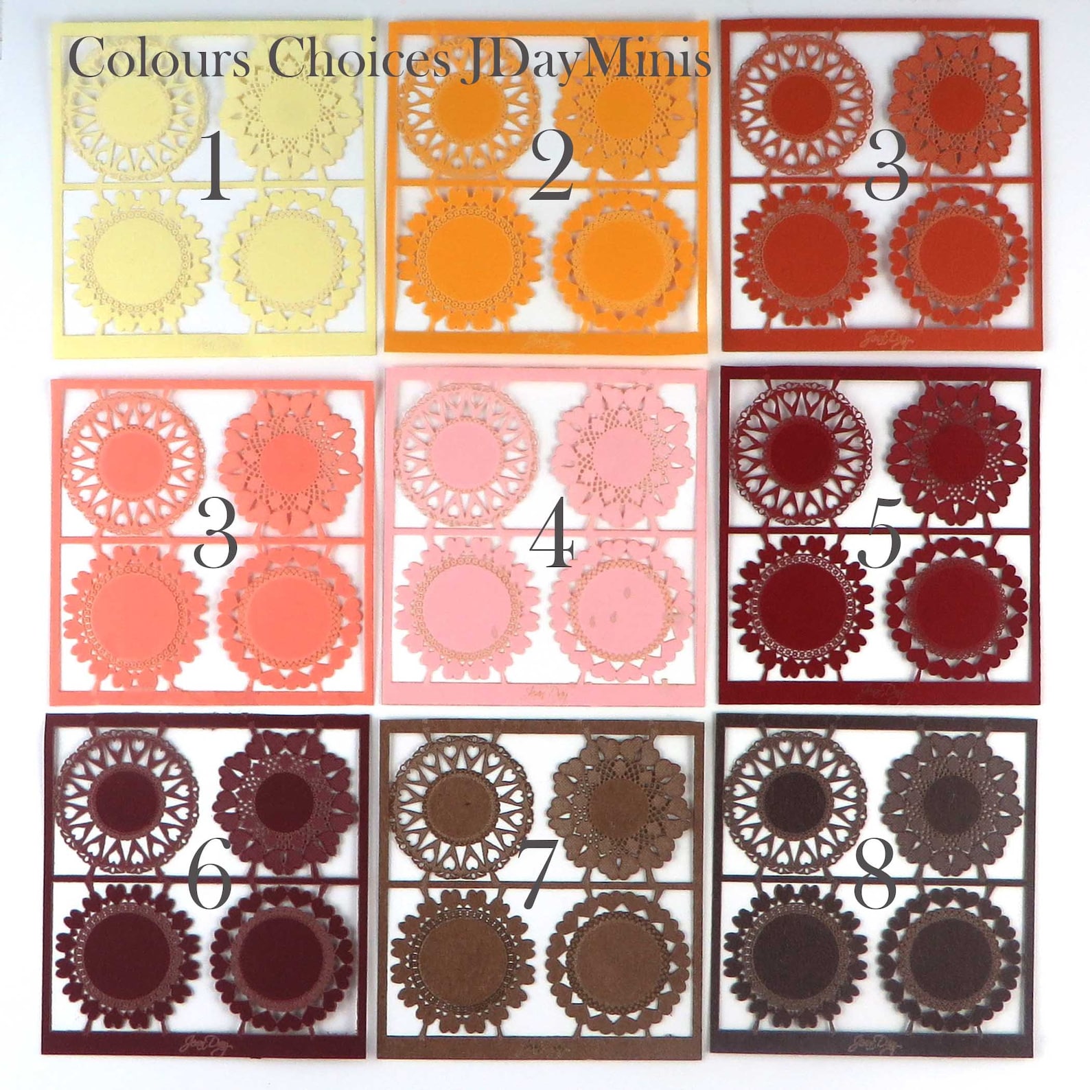 Miniature Dollhouse Lace Edging and Trims Kit in 3 Scales on Paper in ...