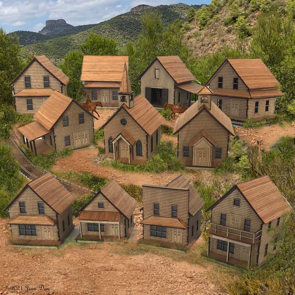 KIT 1:144 Scale Farm House 1886 Town Series Micro MK002 - Etsy