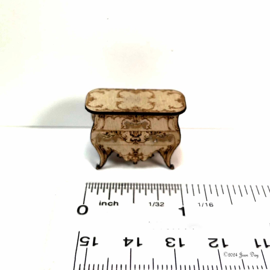 KIT French Dresser KIT, 1:48, or Art Nouveau Quarter Scale Dollhouse ...