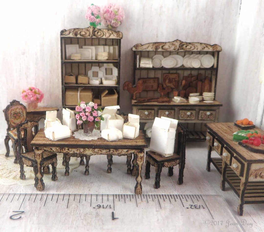 Kit, Quarter Scale Laser Cut and Scored Gift or Decorator Boxes and ...