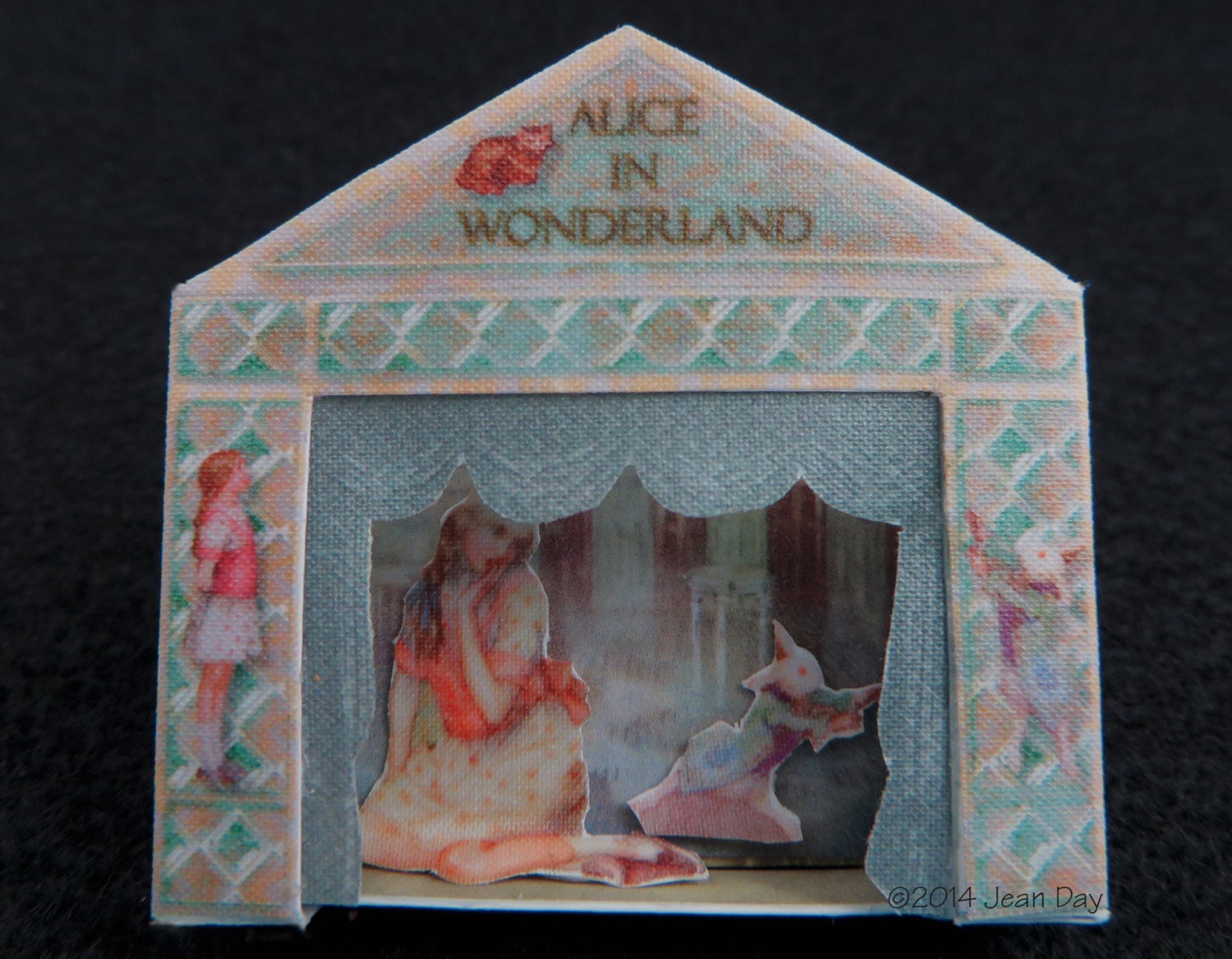 Miniature Alice in Wonderland Toy Theater Kit in 1:12 Wall - Etsy