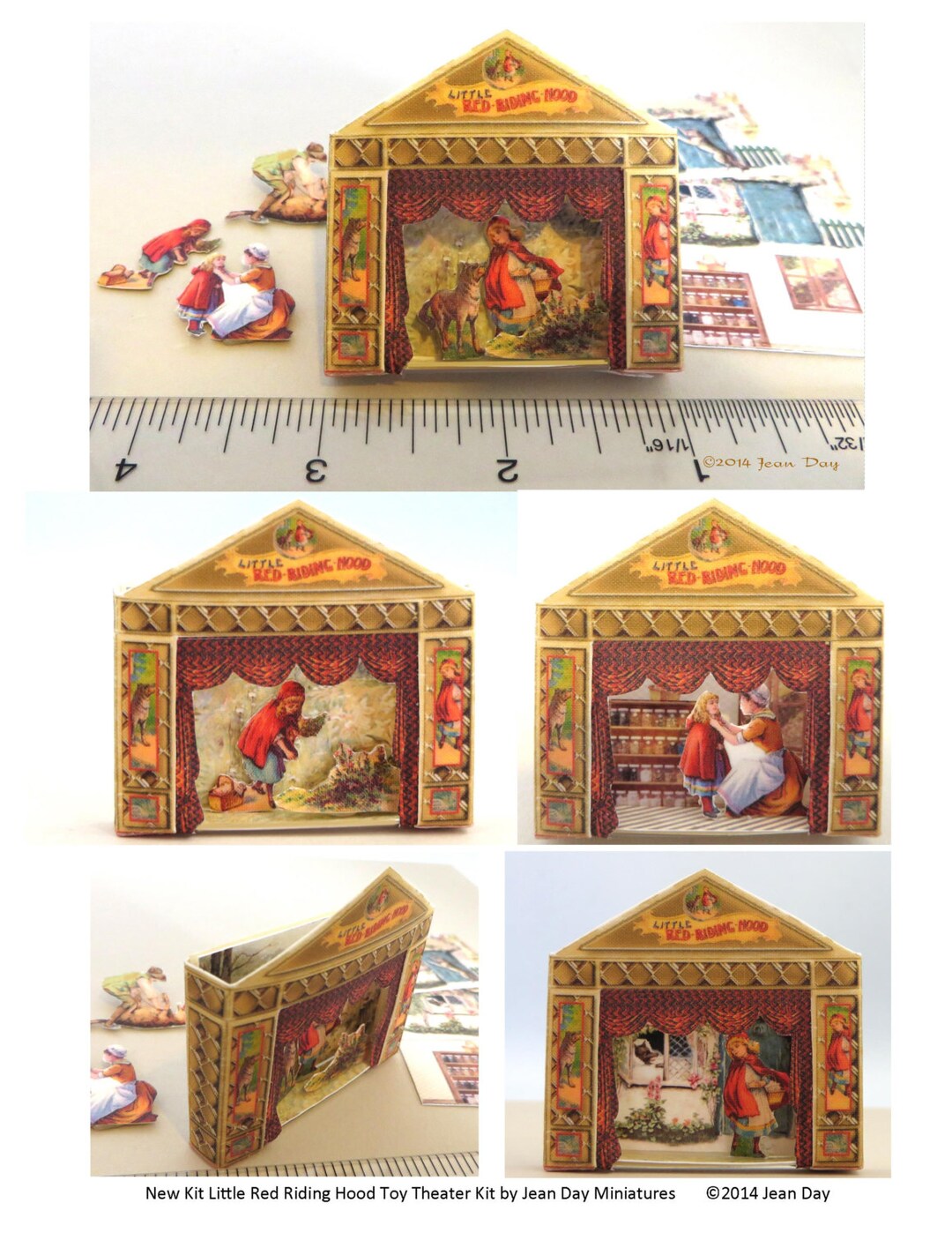 KIT Miniature Little Red Riding Hood Toy Theater Kit in One Twelfth or ...