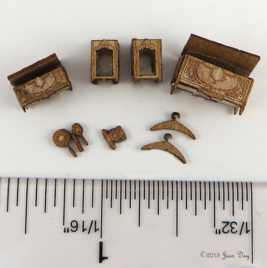 KIT Quarter Scale French Country Bedroom Accessories Laser Cut KIT, 2 ...