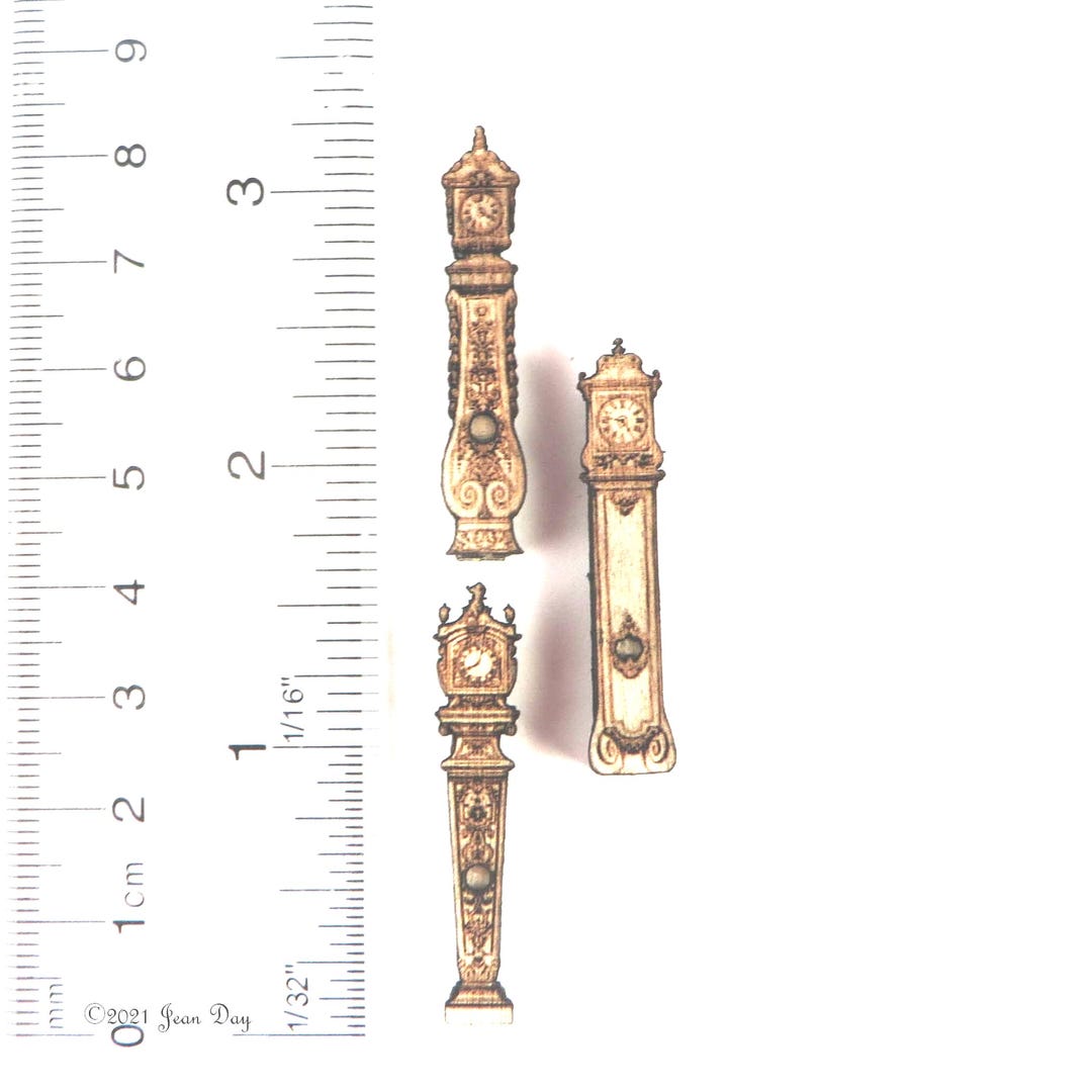 KIT "about Time" French Quarter Scale Tall Grandfather Clocks Kit, 1:48 ...