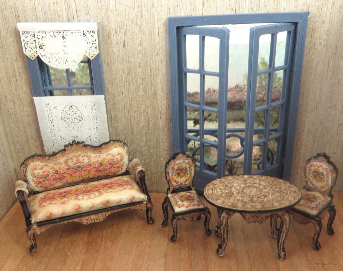 KIT French Country or Victorian Laser Cut & Engraved Upholstered Chairs ...