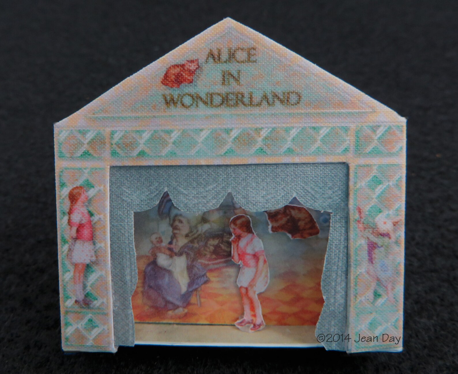 Miniature Alice in Wonderland Toy Theater Kit in 1:12 Wall - Etsy