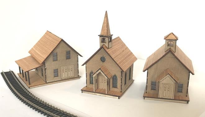 KIT 1:144 Scale, Church 1886 Town Series Micro, MK006 Dollhouse ...