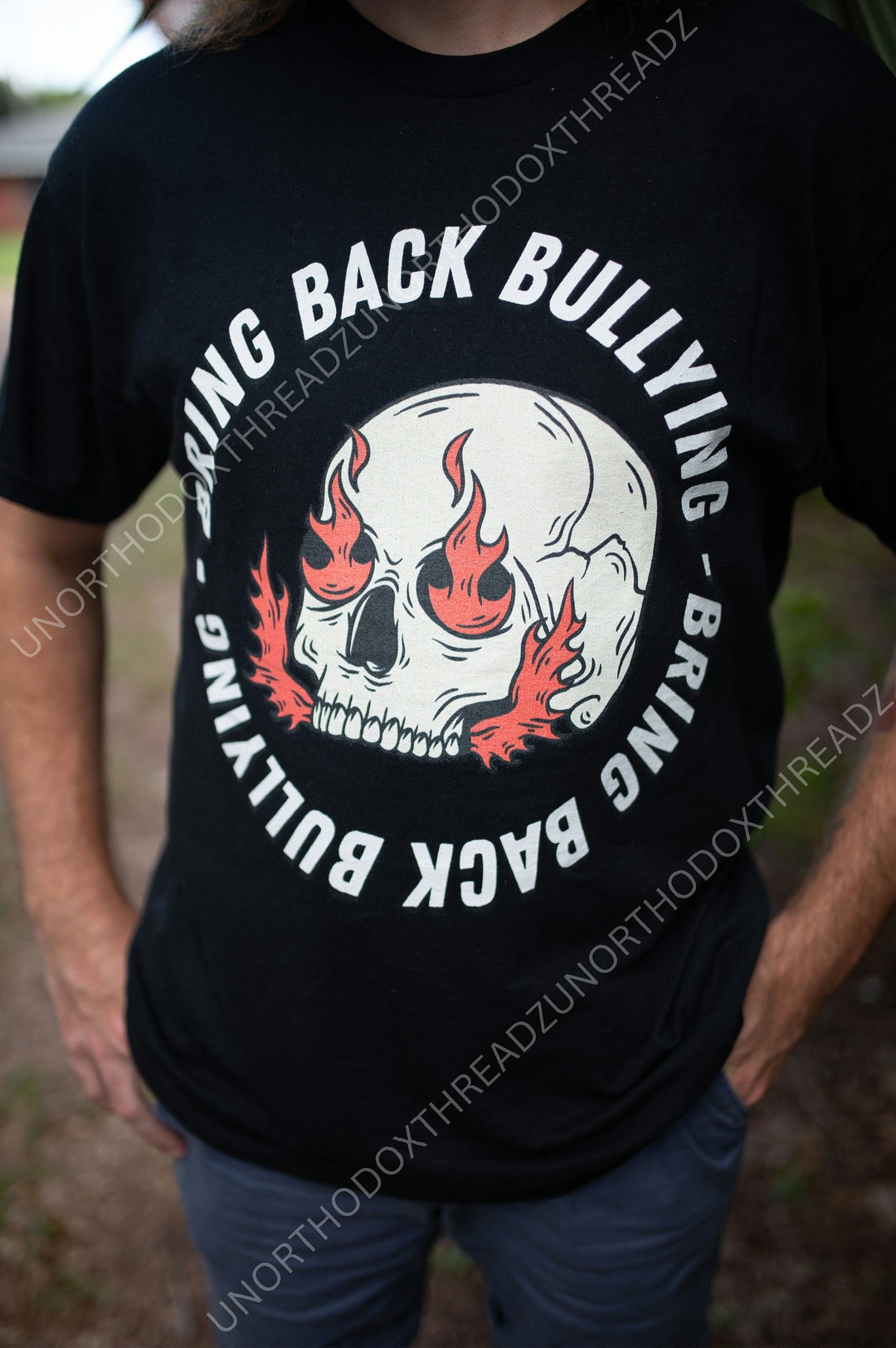 Bring Back Bullying Skull T-shirt - Etsy