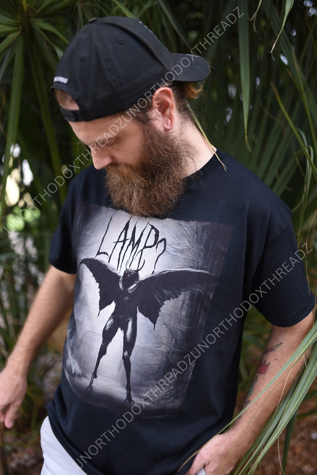 Lamp? Mothman T-shirt Cryptid Paranormal Spooky Graphic Tee - Etsy