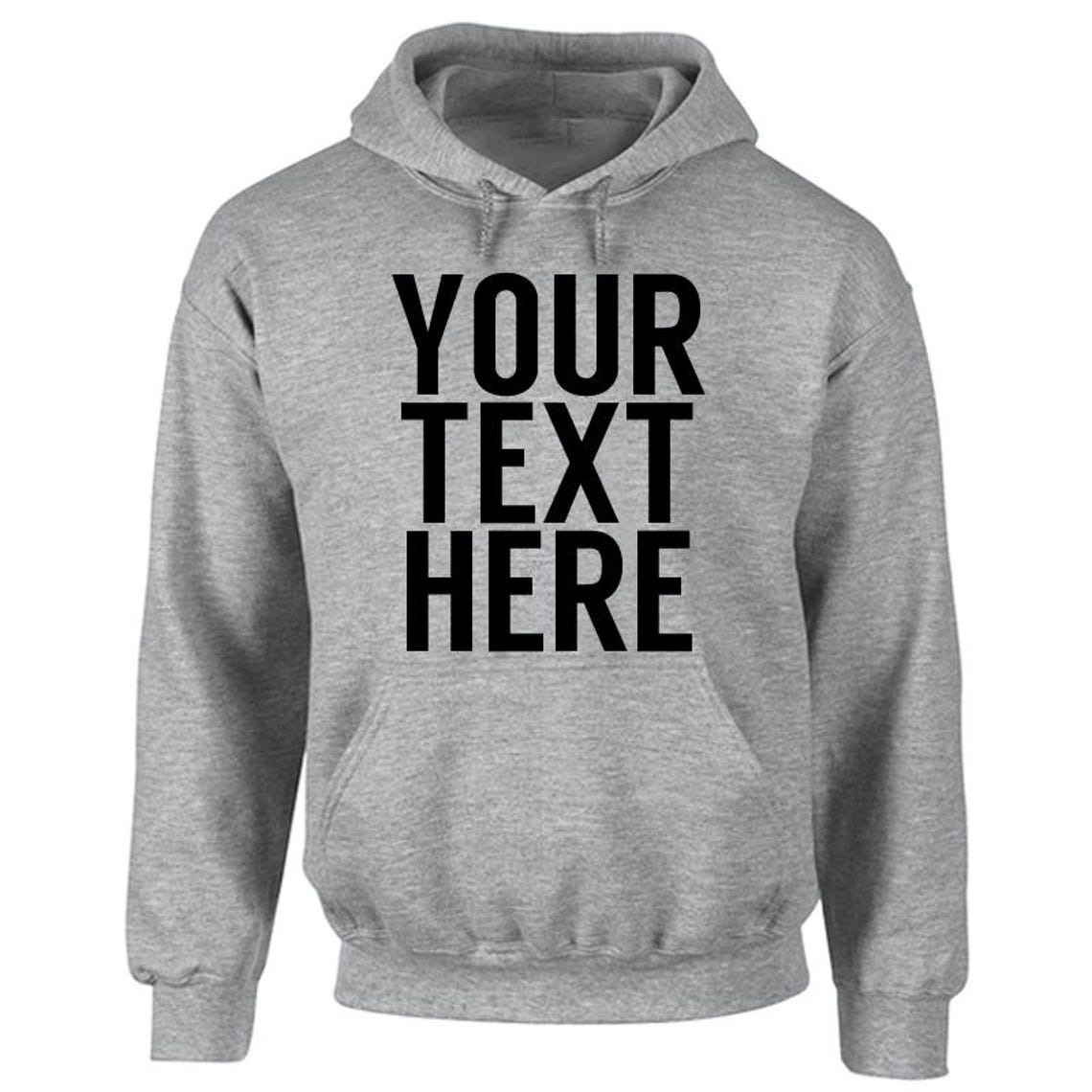 Custom Logo Design Hoodie, Company Logo Hooded Sweatshirt, Personalized ...