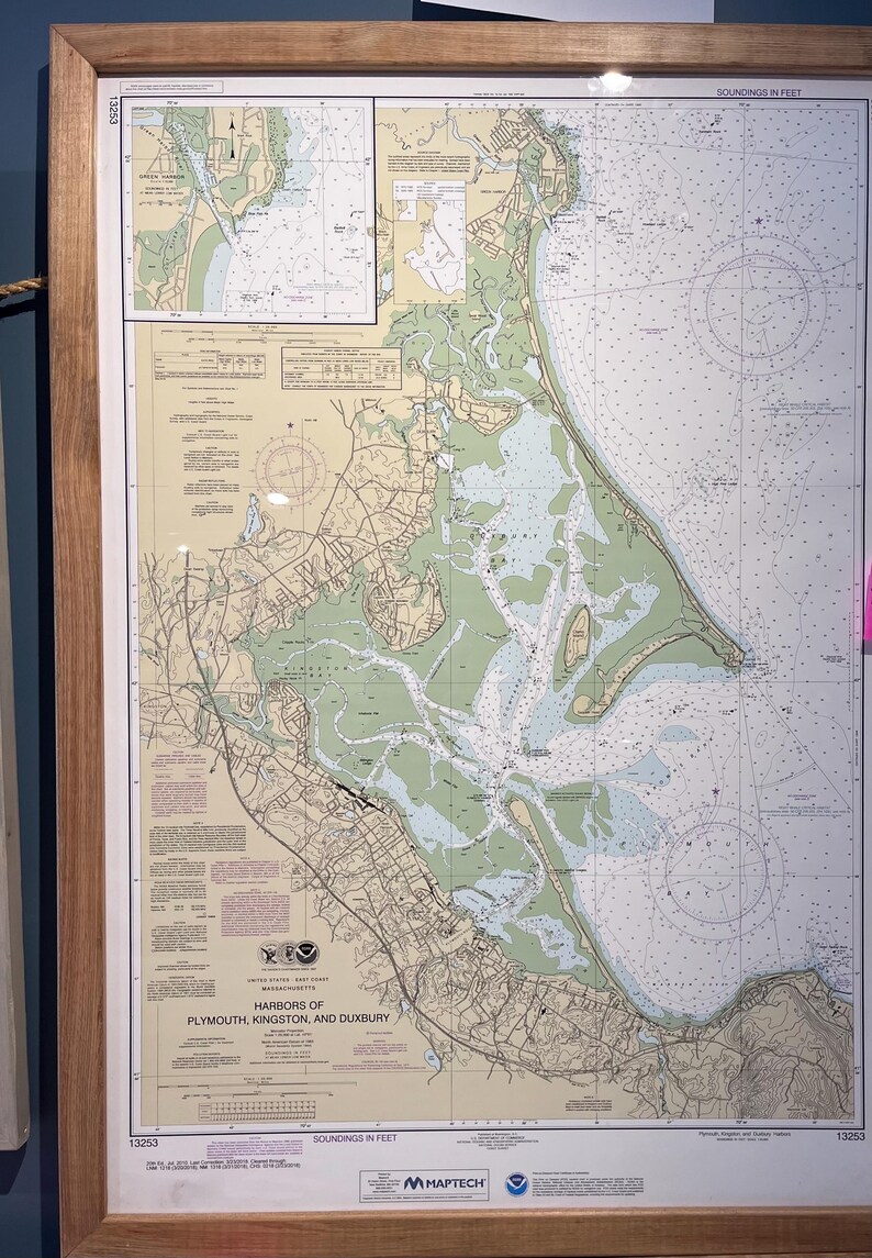 Custom Large Nautical Chart - Etsy