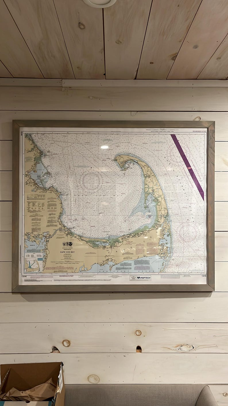 Custom Large Nautical Chart - Etsy