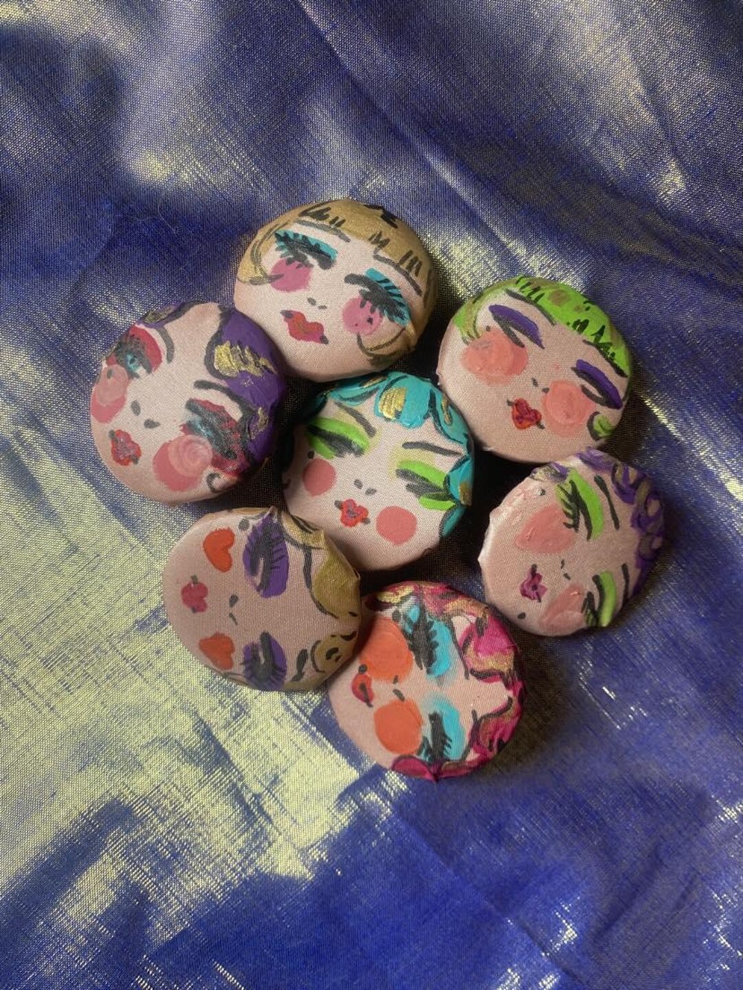 Dolls Faces Buttons - Etsy