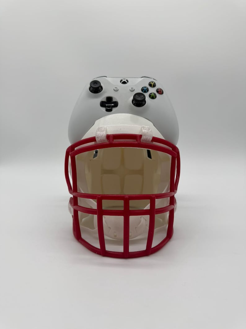 Xbox Controller & Headset Stand (3D Printed) Football Helmet - NC State ...