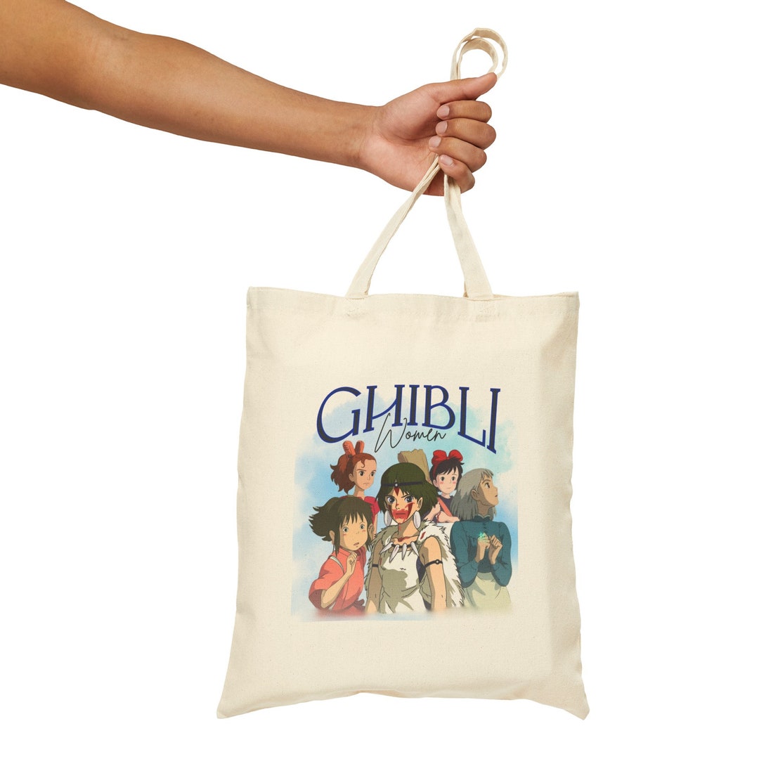 Studio Ghibli Tote Bag, Ghibli Bag, Princess Mononoke, Kiki's Delivery ...