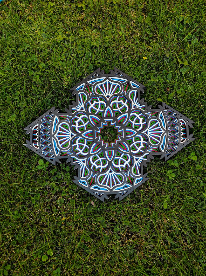 Mandala, Multilayer Layer Design, Multilayer, Decoration, Art, Dfx, Svg ...